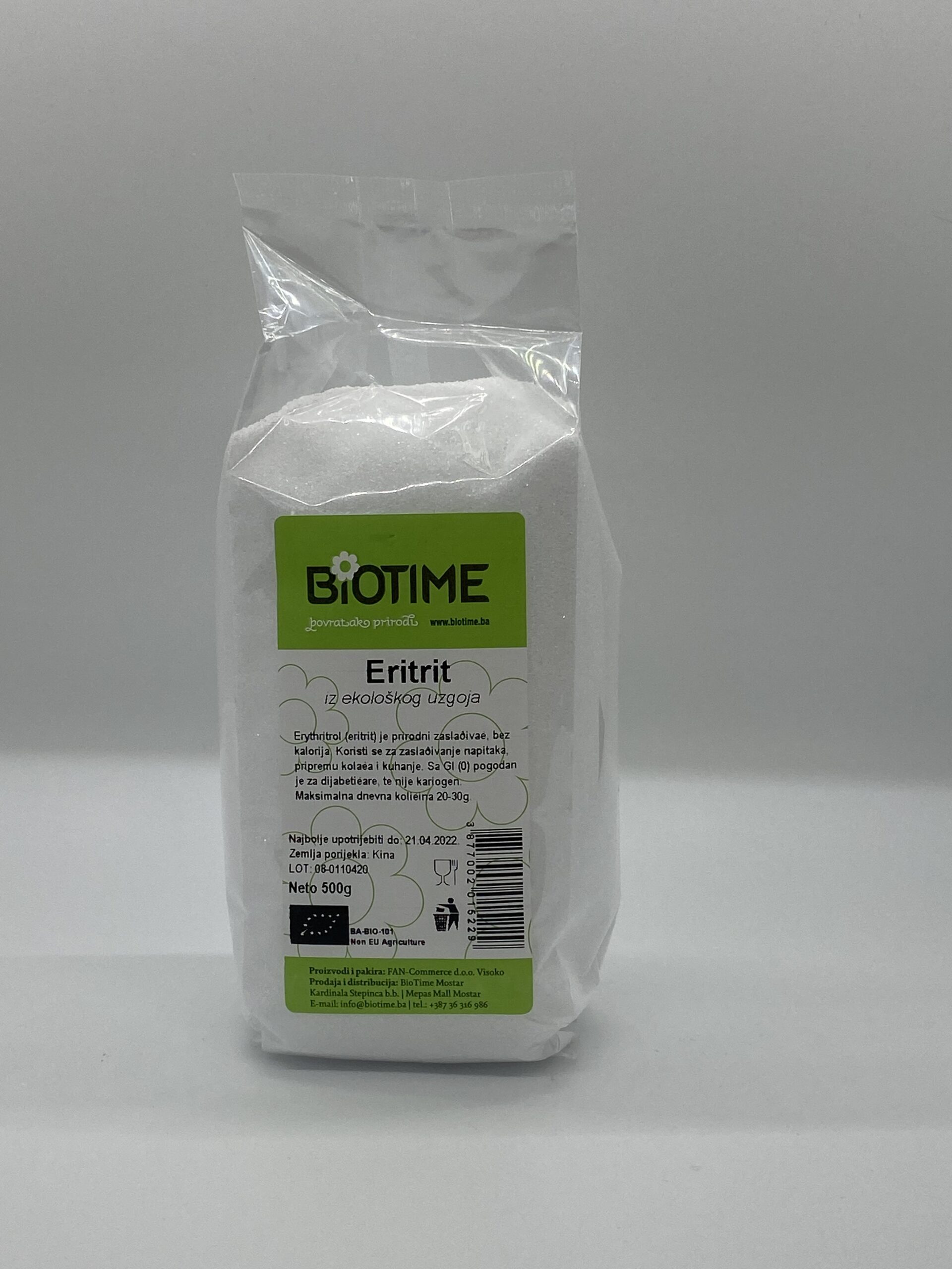 Eritrit 500g BioTime - Biotime Mostar